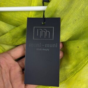 Muni Muni | Sweaters | Nwt Vibrant Lime Green Tie Dye Semisheer Hooded ...